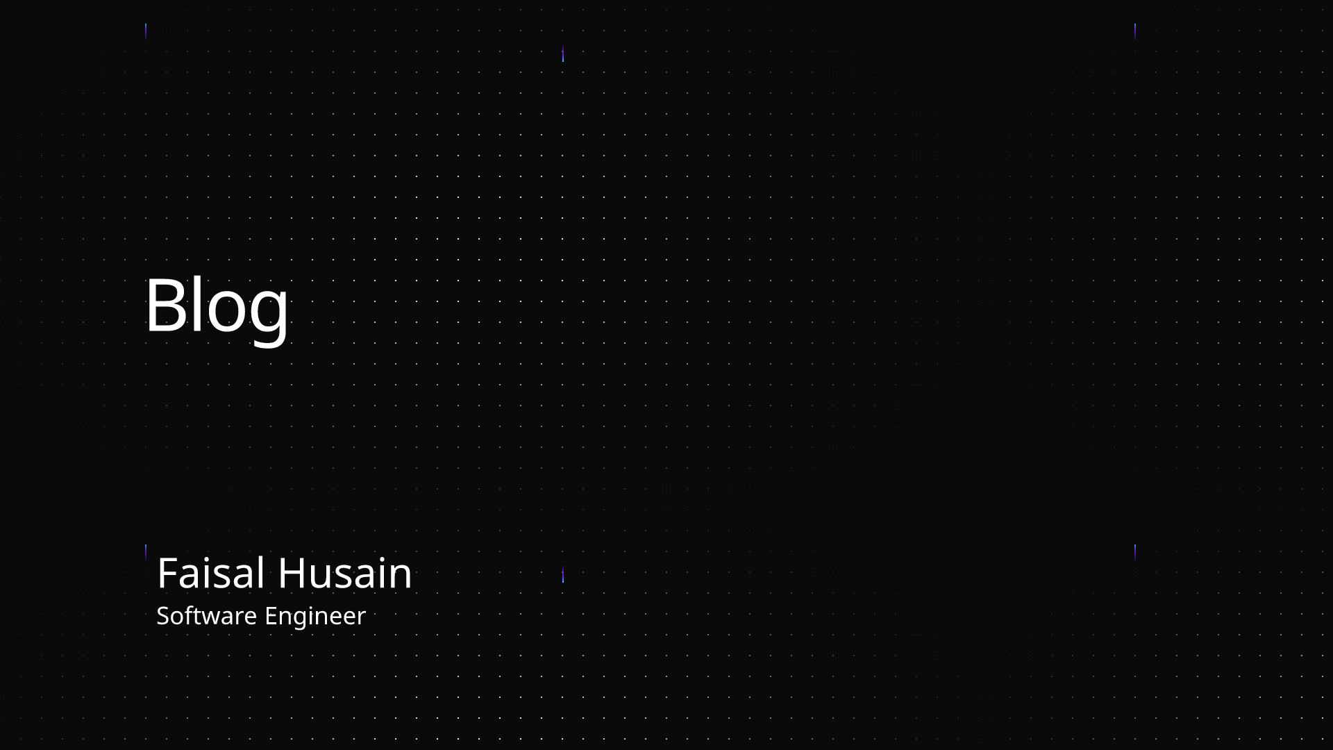 Blog Faisal Husain